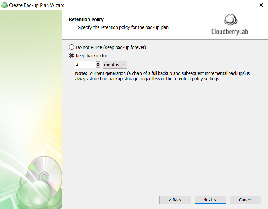 MSP360 (CloudBerry) Backup Retention Policy | Help Center